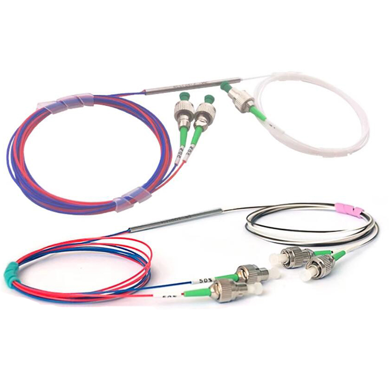 780nm 1X2 2X2 Taper Type Optic Coupler with Hi780 Fiber Mini SM Fiber ...