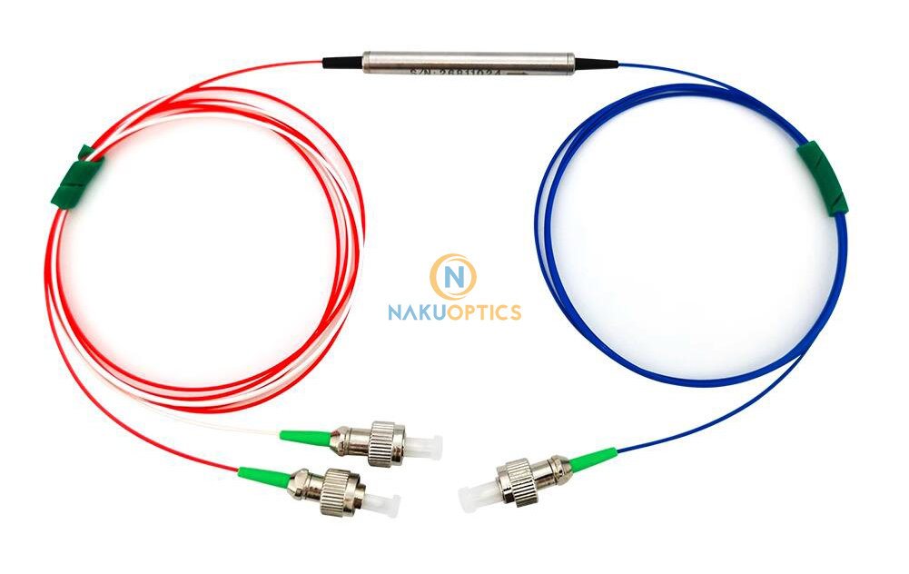 1310nm 1550nm 1X2 SM Fiber Circulator 3ports Polarization Insensitive ...