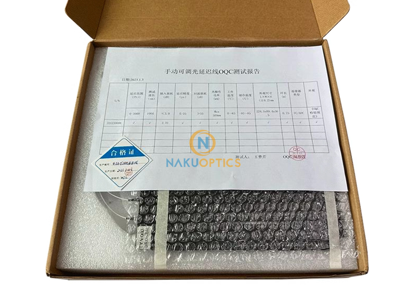 1500PS 3000PS Manual Fiber Delay Line 1064nm Multimode Optical Delay ...