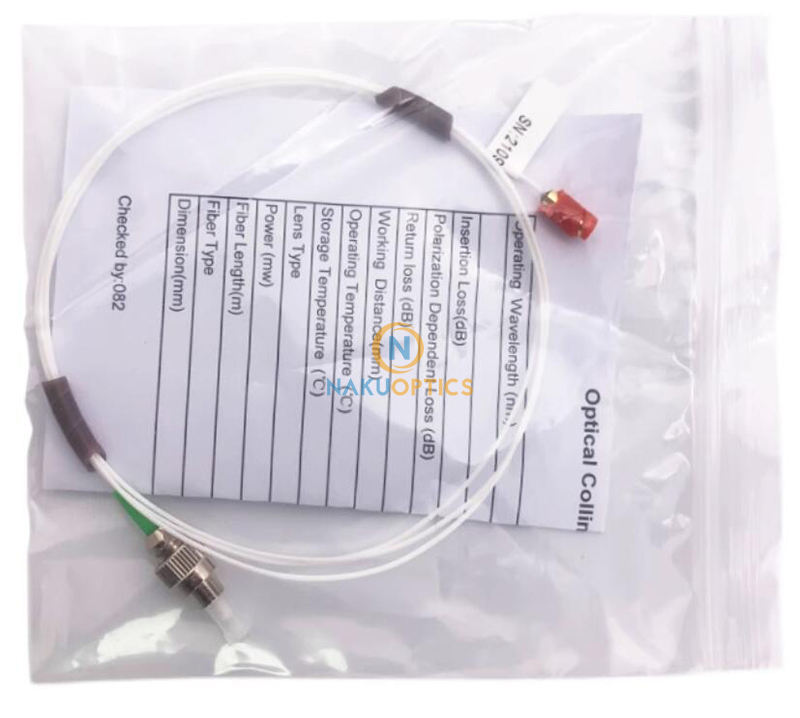 1550nm Single-mode Fiber Optic Collimator Gold-plated Tube Collimator ...