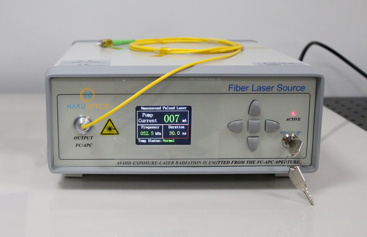 Nano-Second Pulse Laser 1550nm 10W Peak Power SM Fiber Output - NakuOptics
