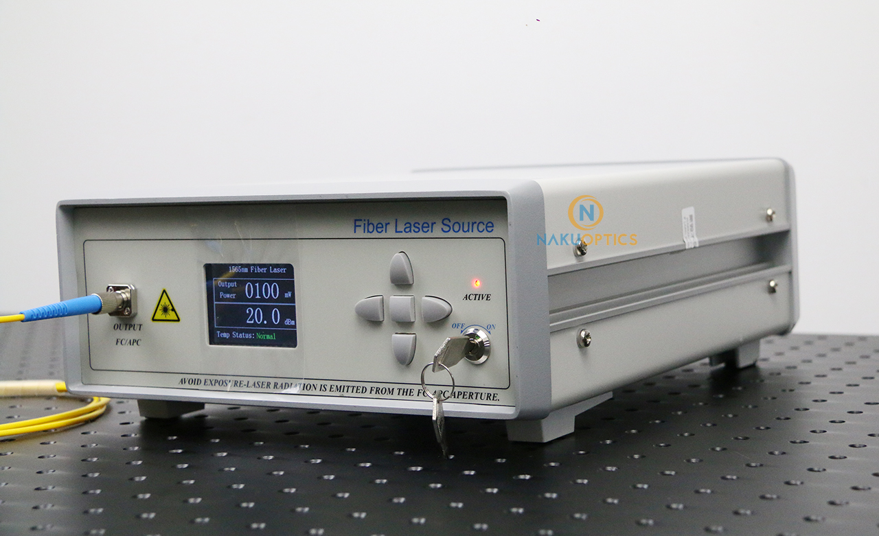 1570nm 10mW~1000mW DFB Laser Source Benchtop SM Fiber Output - NakuOptics