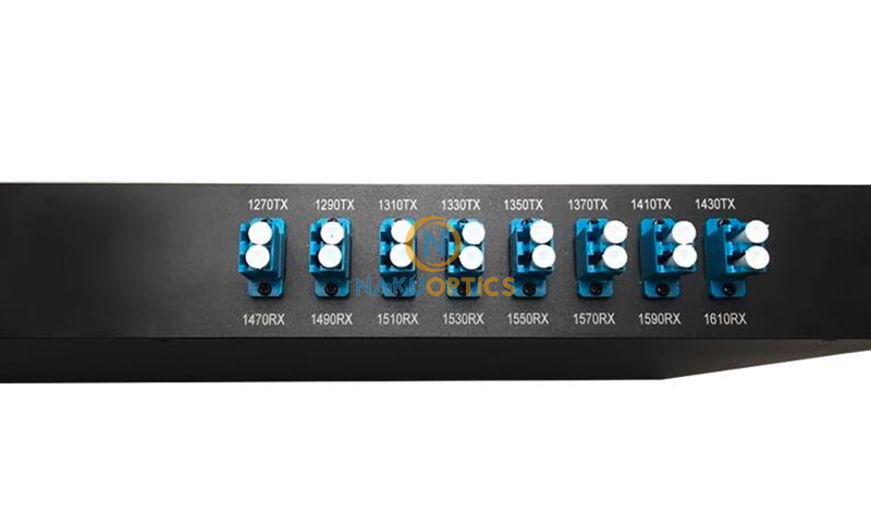 16CH CWDM Mux+Demux BiDi 1270-1610nm 1U Aluminum Chassis 16 Channels ...