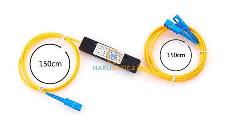 10pcs Fiber Coupler 1310nm~1550nm 1X2 Tapered Box Type SM Fiber Optic ...