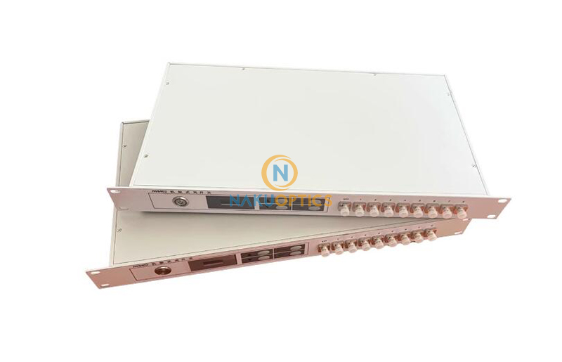 1260~1650nm Rack-mounted Single-mode Fiber Optical Switch 1X8 SM Switch ...