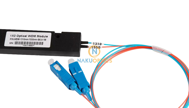 1X2 1310/1490/1550nm Filter Wavelength Division Multiplexing Module ...