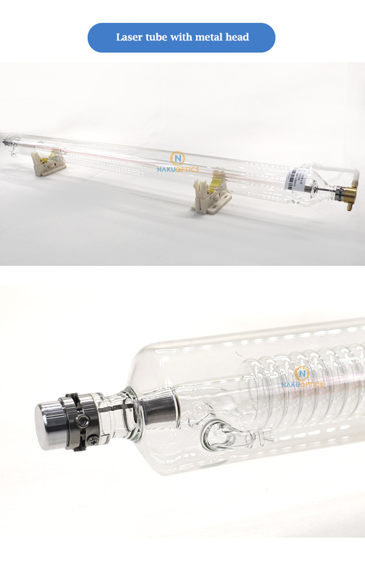 CO2 Laser Tube 20W 450mm φ50mm - NakuOptics