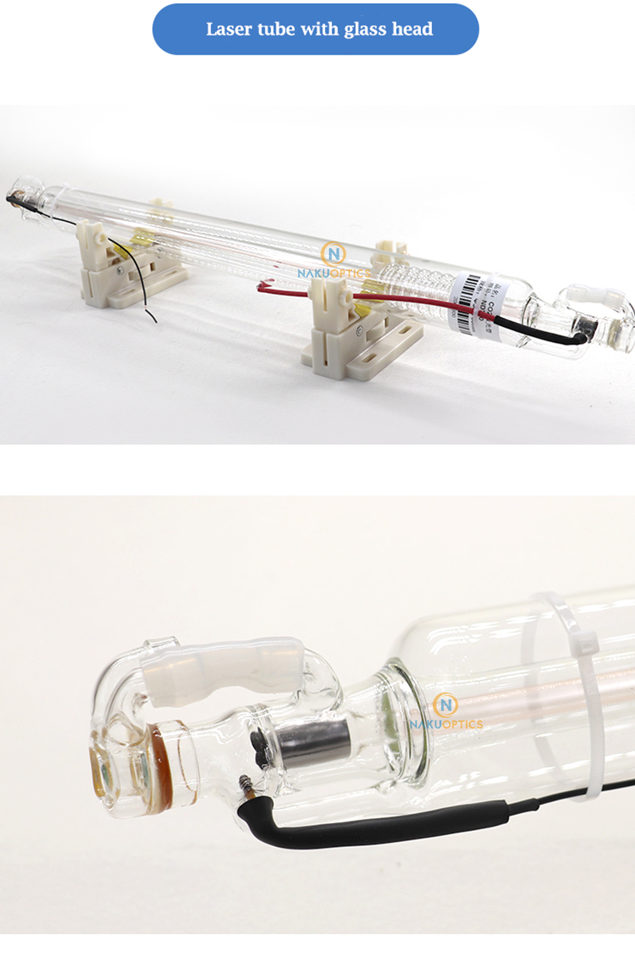 CO2 Laser Tube 20W 450mm φ50mm - NakuOptics
