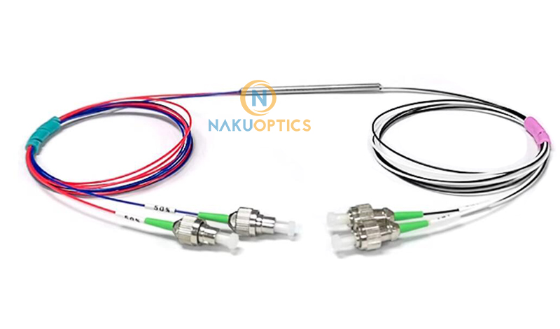 2X2 Tapered Optical Fiber coupler SM Fiber Splitter Split Ratio Can be ...