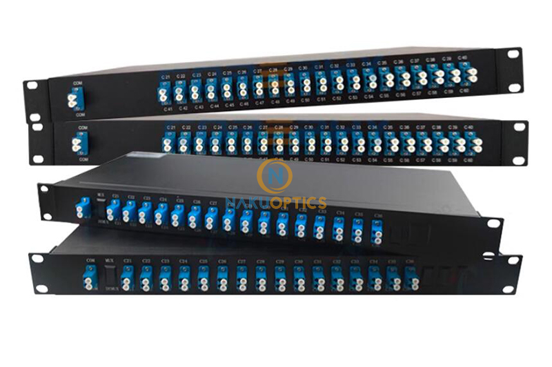 1U Rack-mounted AAWG DWDM 40CH/48CH/96CH passive DWDM 5G Optical Fiber ...