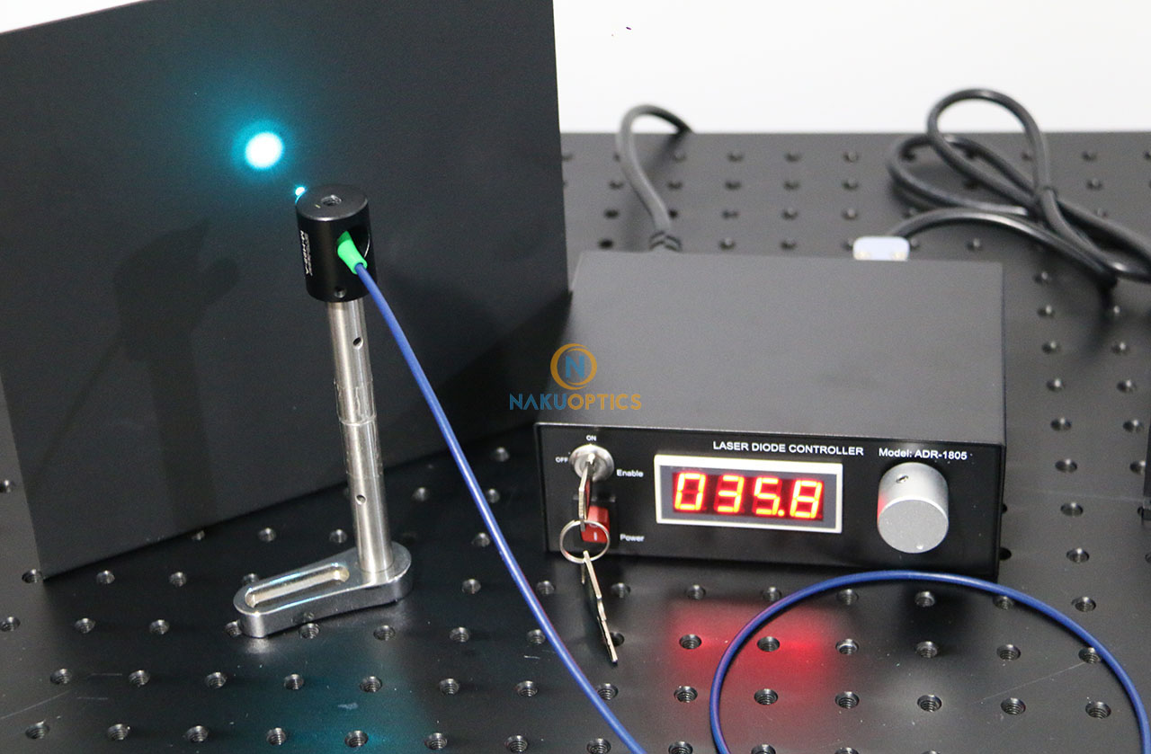 488nm 25mW Blue PM Fiber Laser Lab Laser System - NakuOptics