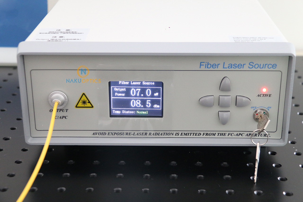 528nm 1~20mW TEM00 Laser Coupled Single-mode Fiber Output Benchtop ...
