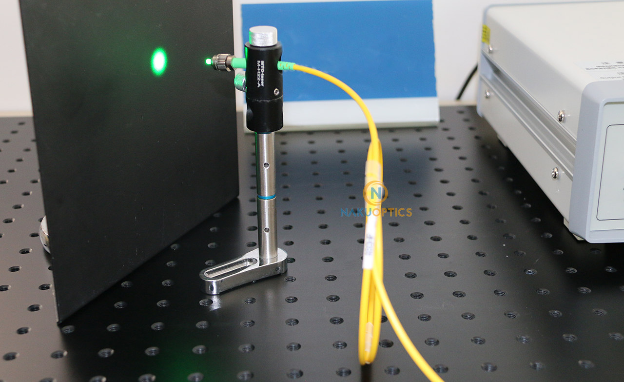 528nm 1~20mW TEM00 Laser Coupled Single-mode Fiber Output Benchtop ...