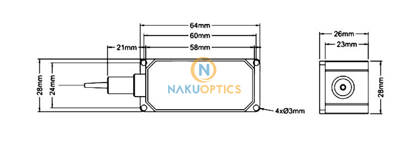 780nm Single-mode Fiber Faraday Rotating Mirror FRM With Hi780 Fiber ...