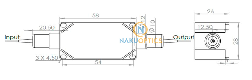 850nm 980nm 1064nm SM/PM Fiber Optical Isolator SM FC/APC Isolator ...