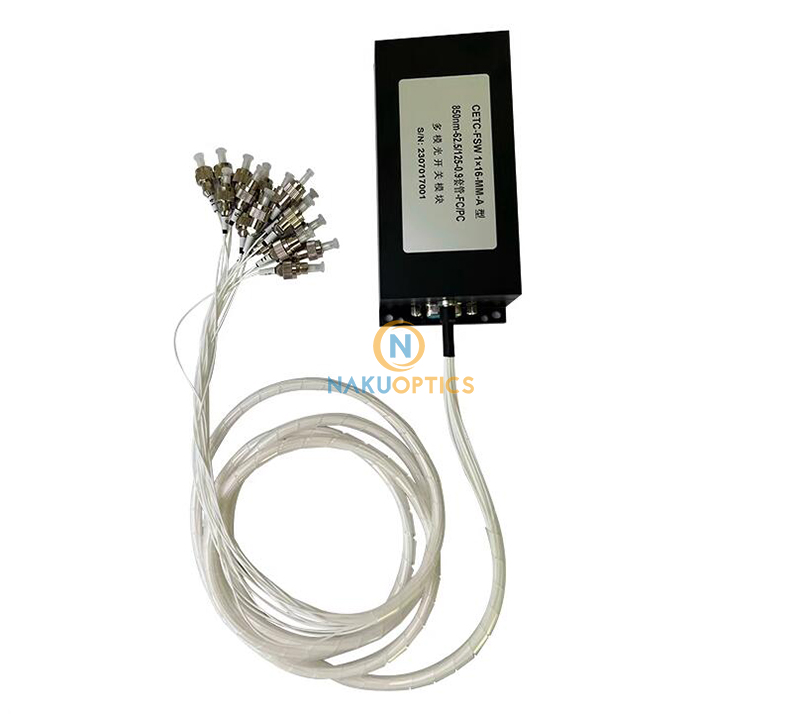 850nm 1X16 Multimode Fiber Optical Switch Module Can be Customized ...