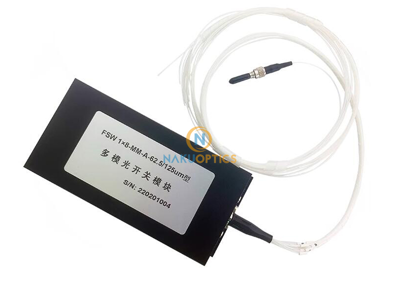 850nm 1X8 Multimode Optical Switch Module MM/SM Fiber Switch - NakuOptics