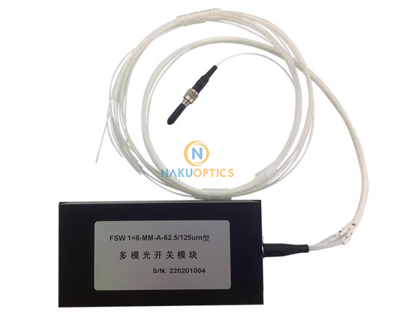 850nm 1X8 Multimode Optical Switch Module MM/SM Fiber Switch - NakuOptics