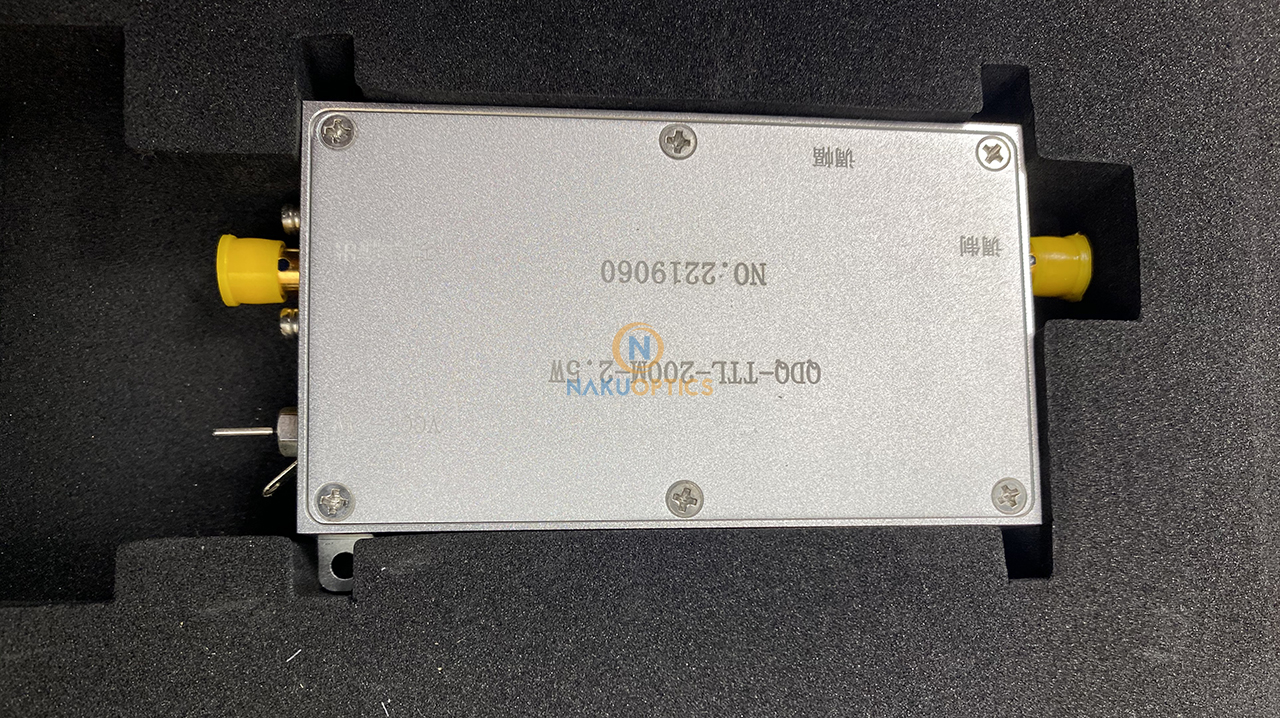 40~200MHz AOM Radio Frequency Driver Analog/TTL Modulation - NakuOptics