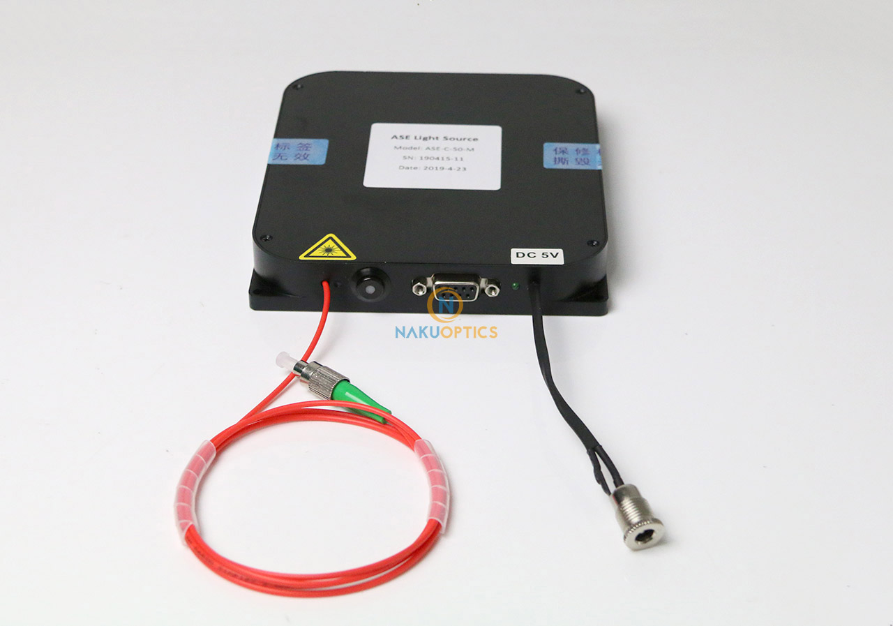C-band 10mW ASE Broadband Light Source 2dB Spectral Flatness - NakuOptics