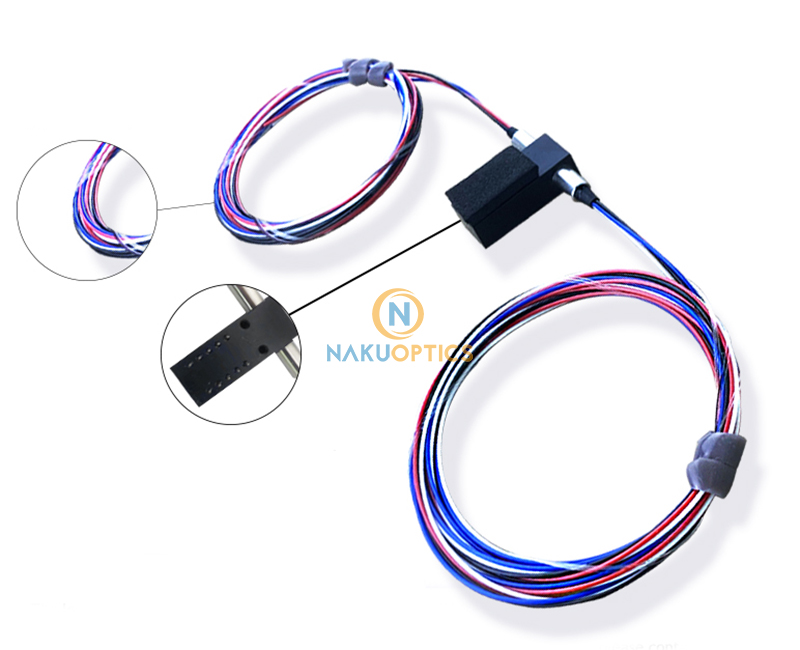 850nm Dual 2X2 Multimode Fiber Bypass Optical Switch with 900um Loose ...