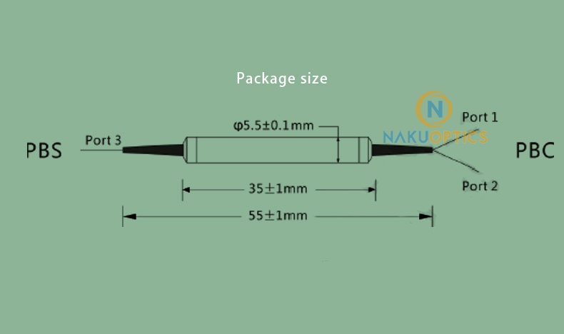 PM Fiber Splitter 1310/1550nm Panda Polarization Beam Splitter/Combiner ...