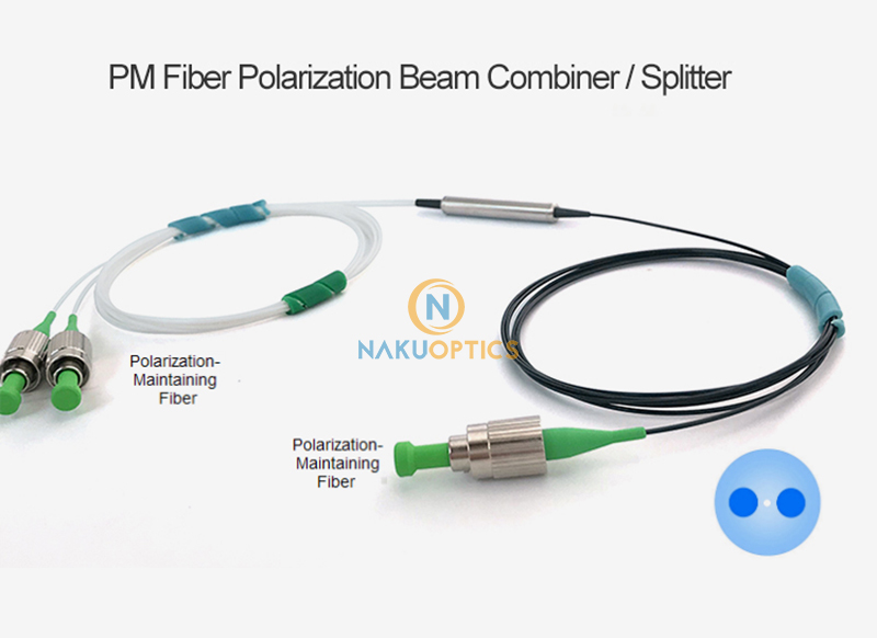 1310/1480/1550nm SM/PM Fiber Splitter 1X2 Panda Polarizing Beam ...