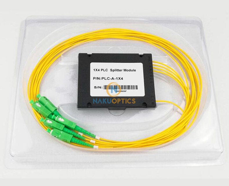 O+C Band Equally Split 2.0 Casing 1X4 PM Coupler FC/APC Slow Axis ...