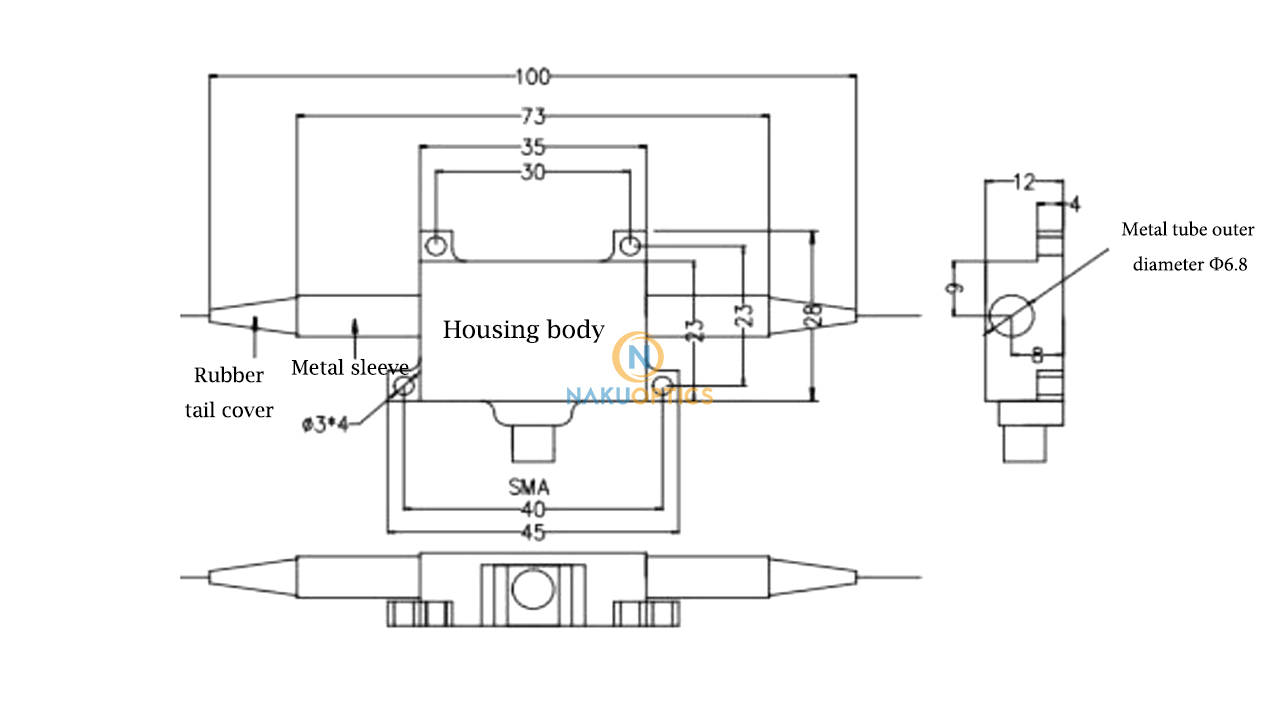 1550nm 200MHz 10ns Rise-Time Fiber Coupled Acousto-Optic Modulator ...