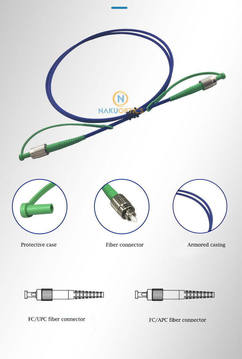 Armored Fujikura PM Fiber Jumper 2.0 Armored Sleeve FC Panda Fiber ...