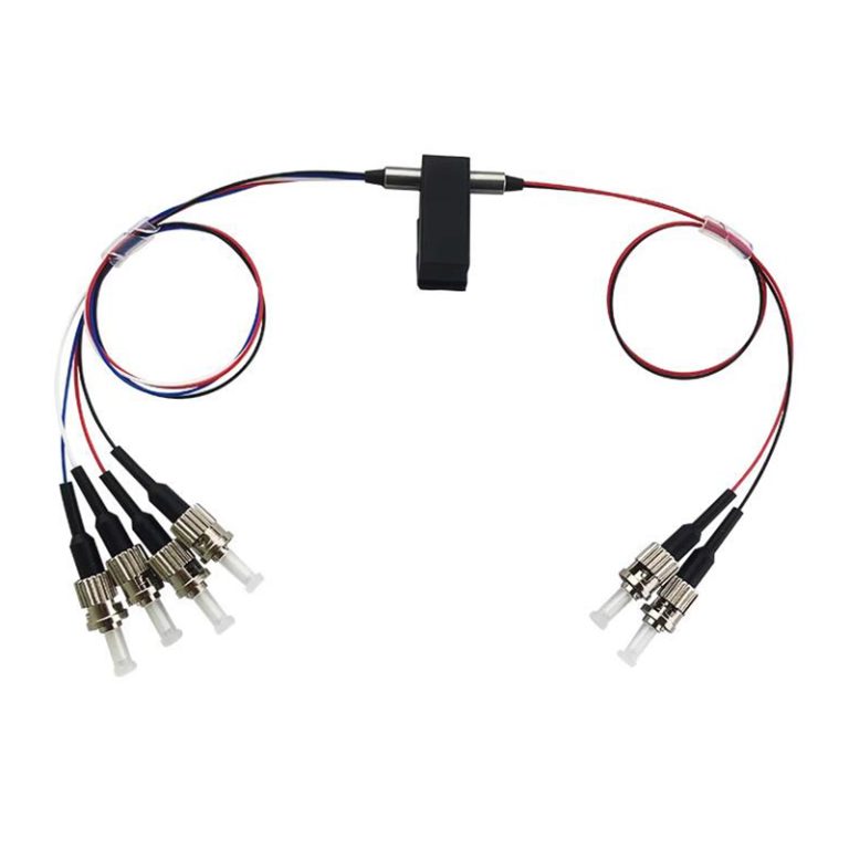850nm Dual 1X2 Bypass Optical Switch with 0.9mm Casing Multimode Fiber ...
